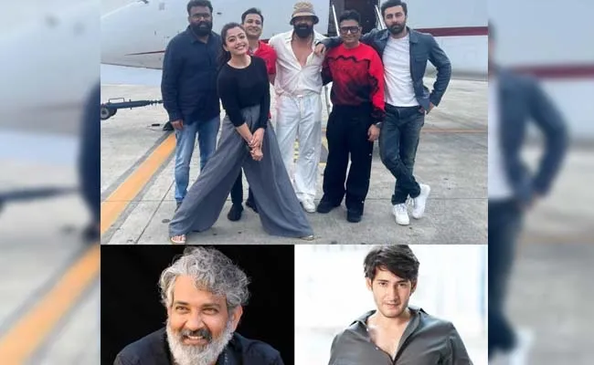 Rajamouli, Mahesh Babu For Animal Event - Great Andhra