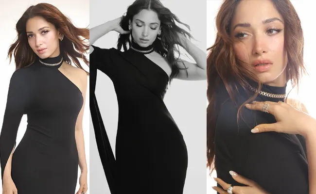 HOT: Milk Beauty In Chic Black Dress - Great Andhra